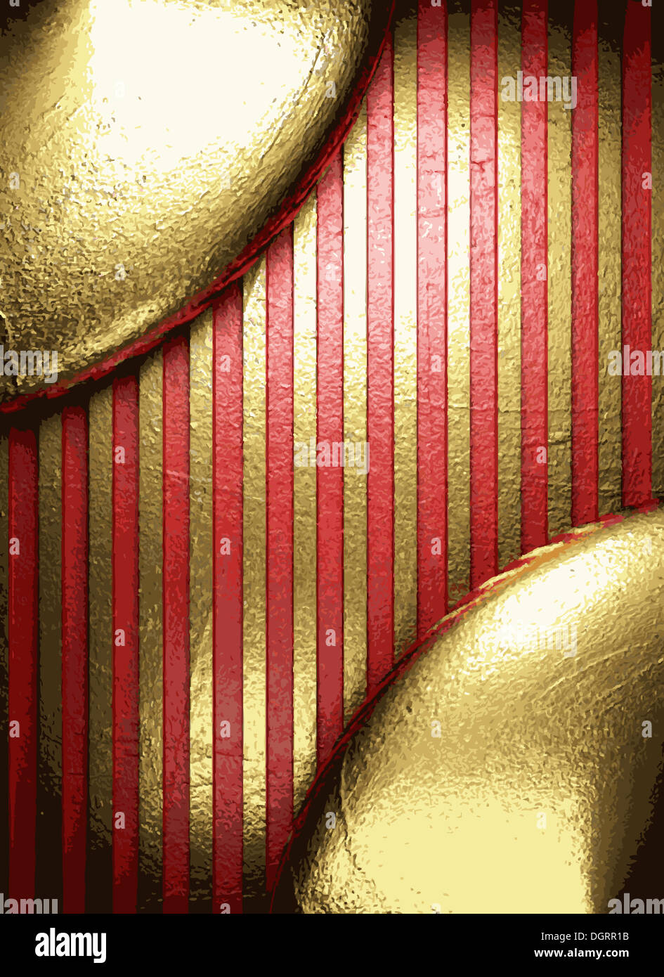 gold on red background Stock Photo - Alamy