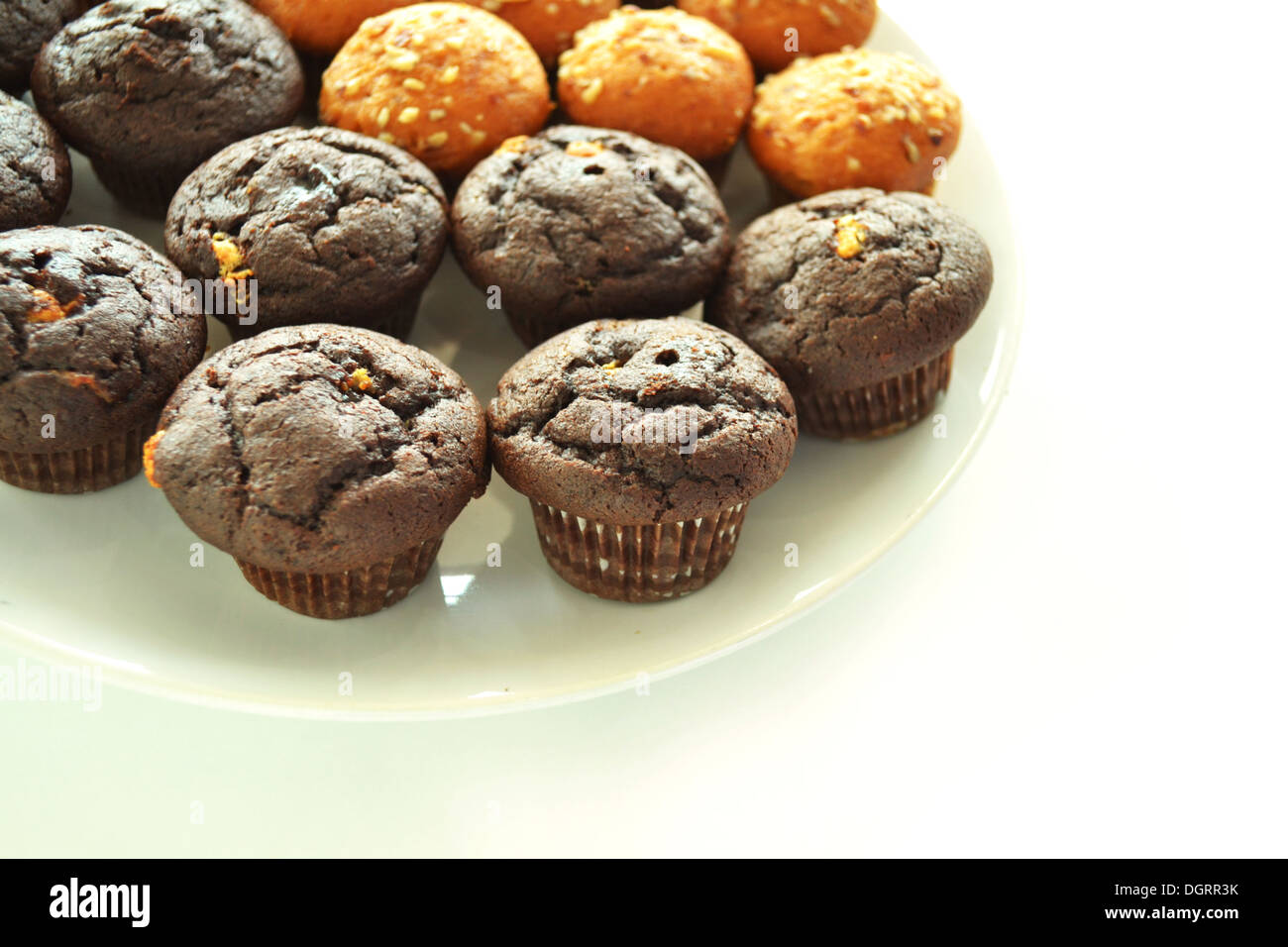 Cupcake flavors on a plate Stock Photo - Alamy