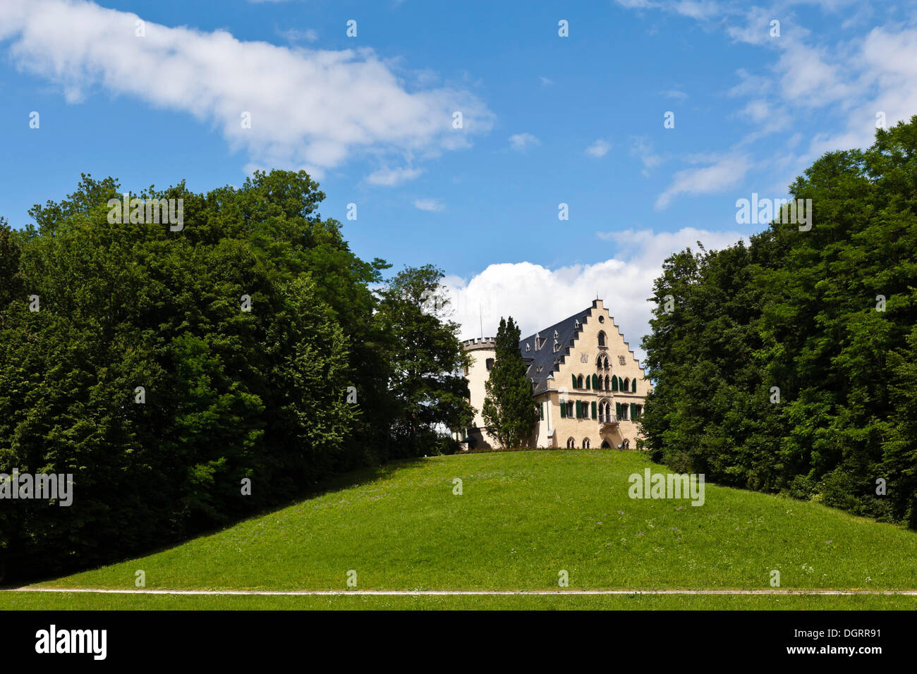 Schloss Rosenau Palace with park, Coburg, Upper Franconia, Bavaria ...