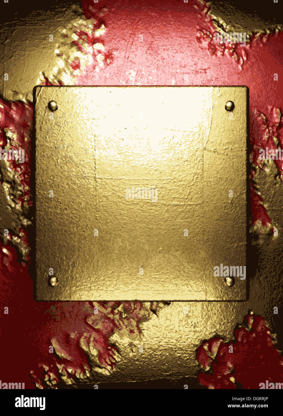gold on red background Stock Photo - Alamy