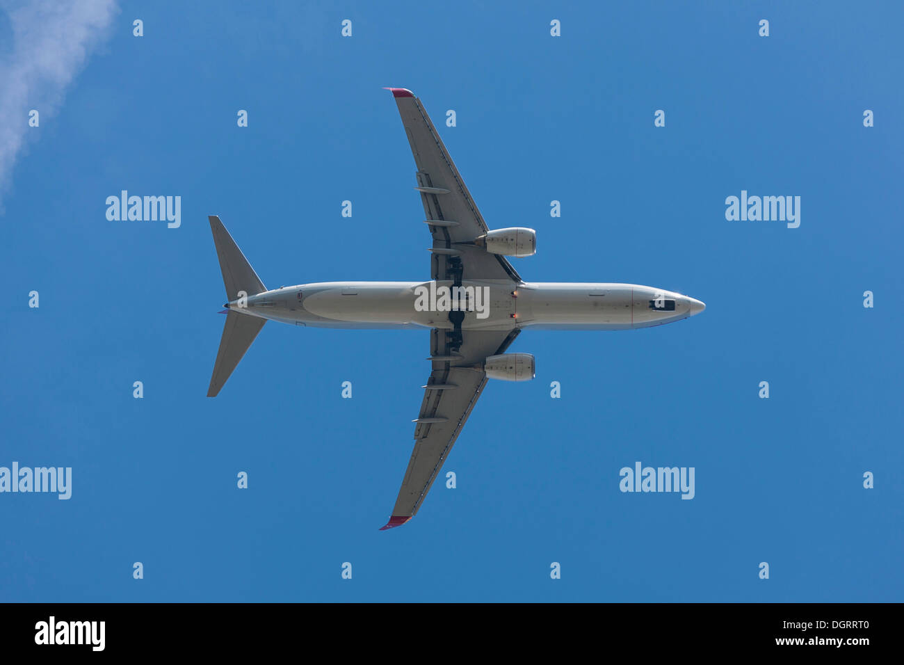Boeing 737 from below, Hesse Stock Photo - Alamy