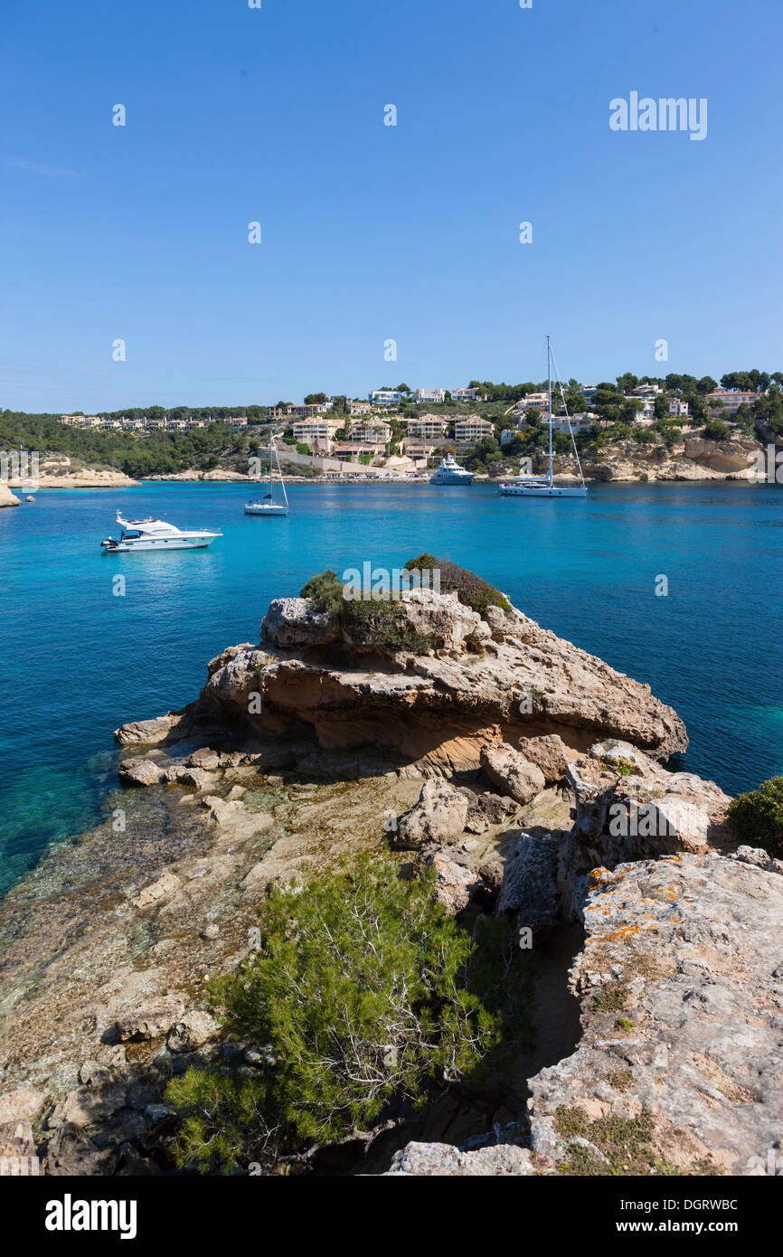 Hidden beach of Portals Vells, Three Finger Bay, Cala Portals Vells ...