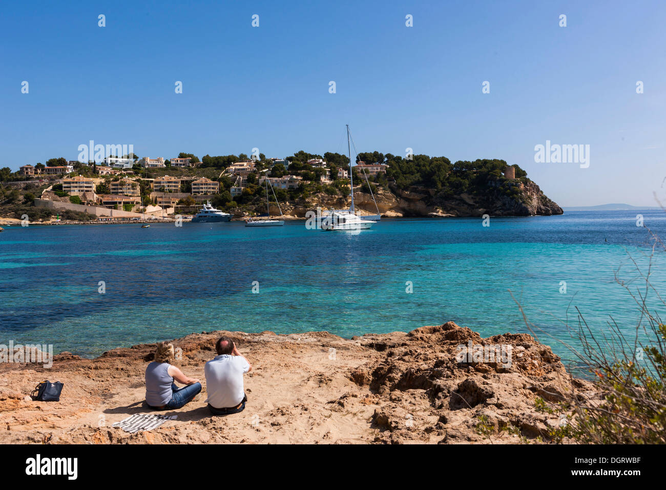 Hidden beach of Portals Vells, Three Finger Bay, Cala Portals Vells ...