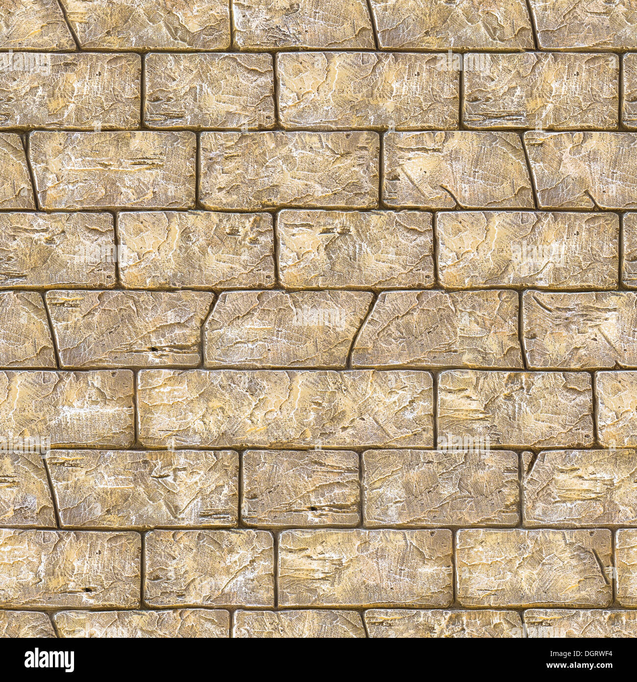 Seamless Texture of Brown Decorative Bricks Wall Stock Photo - Alamy