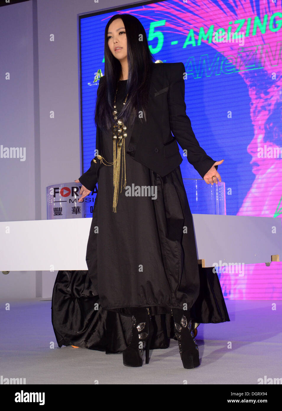 Taipei, China. 17th Oct, 2013. Taiwan Singer Amei releases her DVD of ...