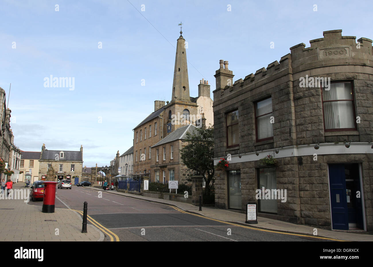 Banff street scene Scotland October 2013 Stock Photo - Alamy