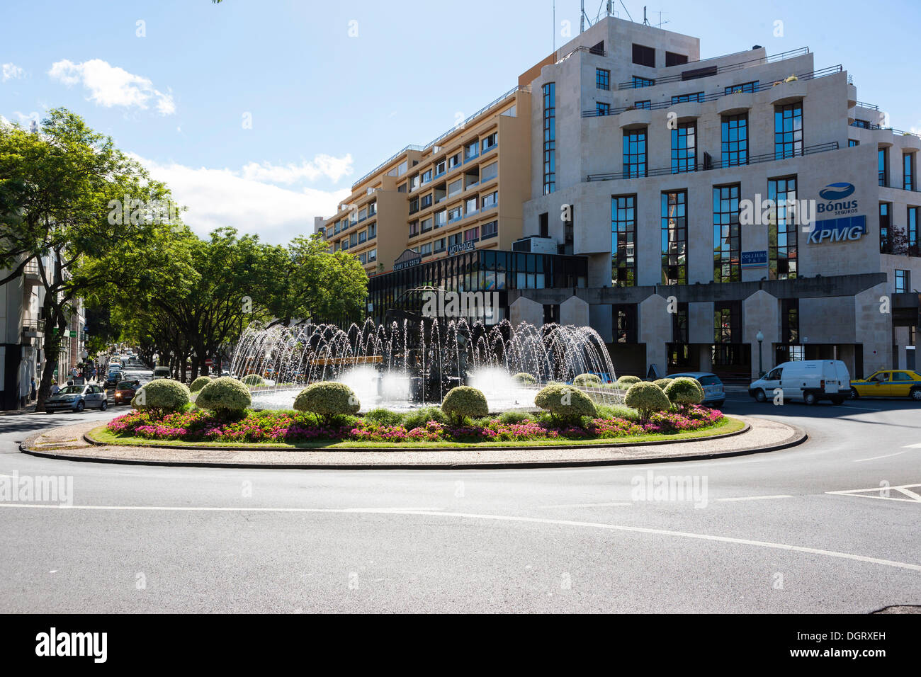 Rotunda do Infante, roundabout, centre of Funchal, Santa Luzia, Funchal ...