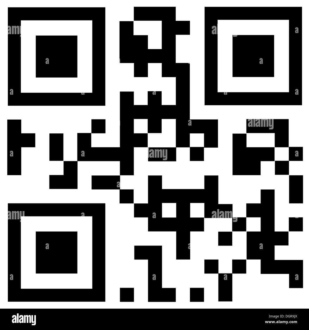 Black qr code says hi-res stock photography and images - Alamy