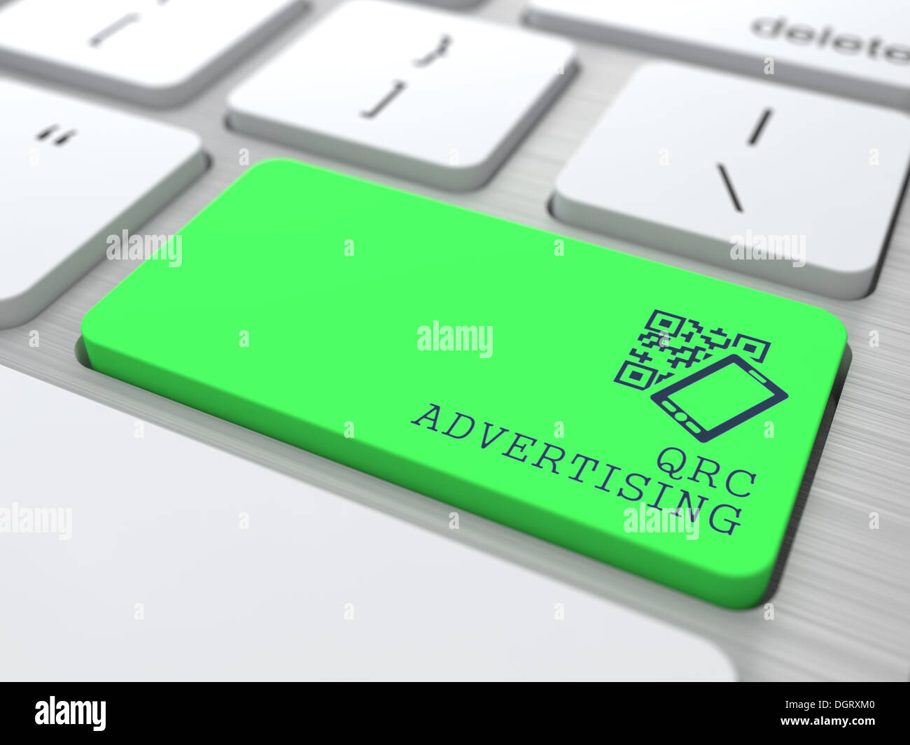 QR Code Advertising Concept Stock Photo - Alamy