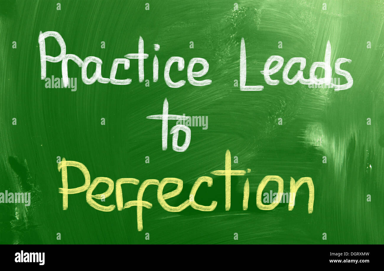 Practice Leads To Perfection Concept Stock Photo - Alamy