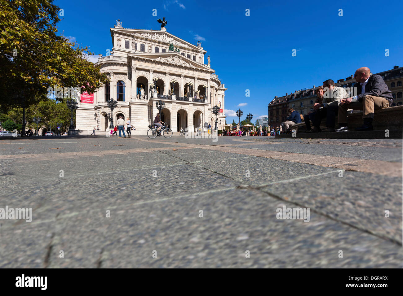 Opernplatz square and Alte Oper, Old Opera House, Rhein-Main, Frankfurt ...