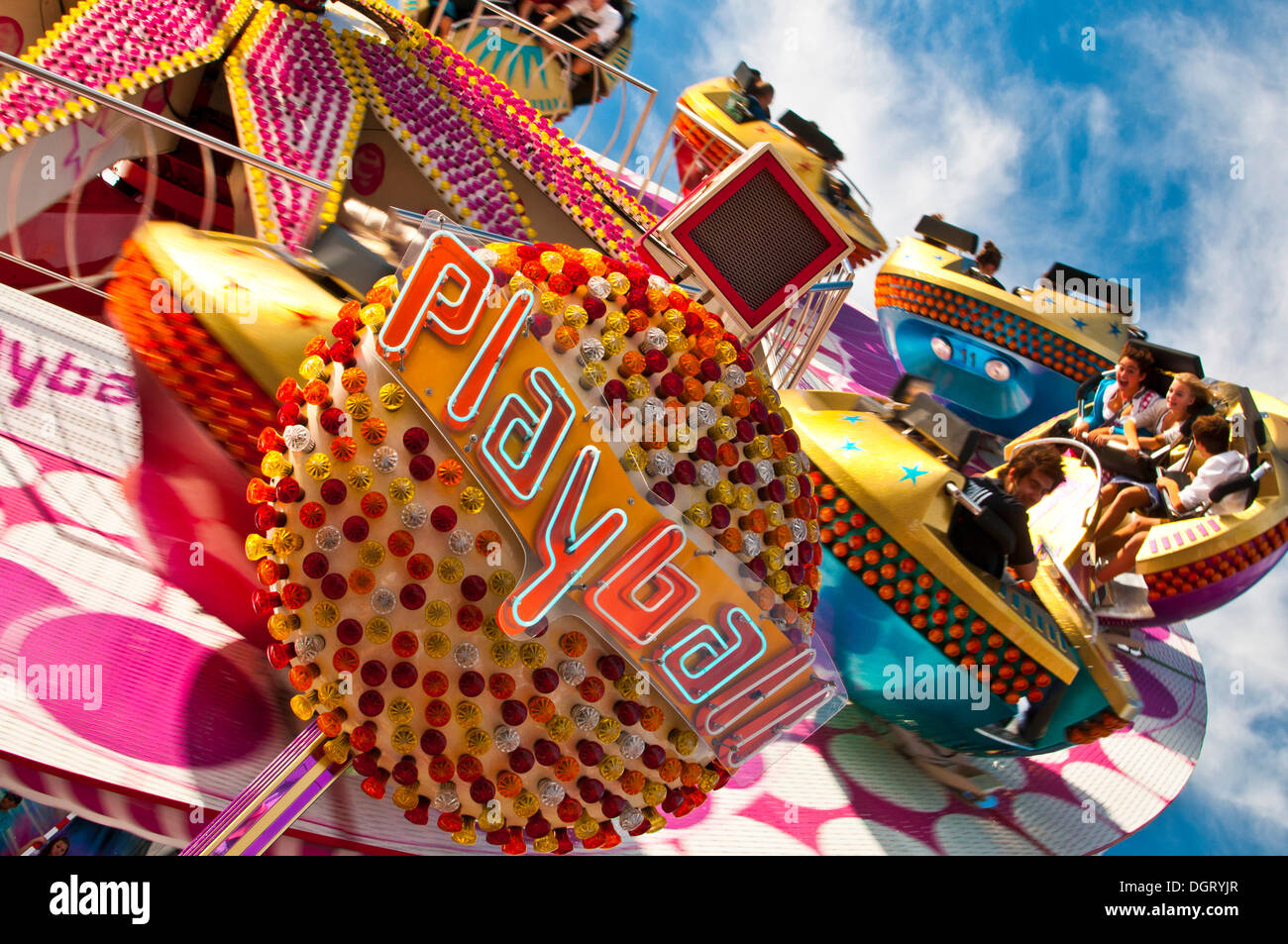 Amusement ride lights hi-res stock photography and images - Alamy