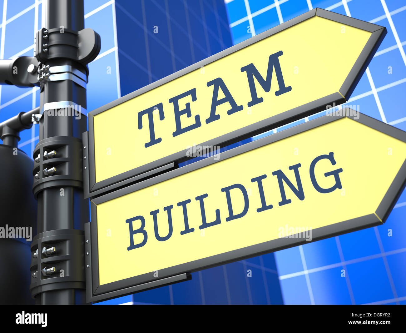 3d signpost solution concept hi-res stock photography and images - Alamy