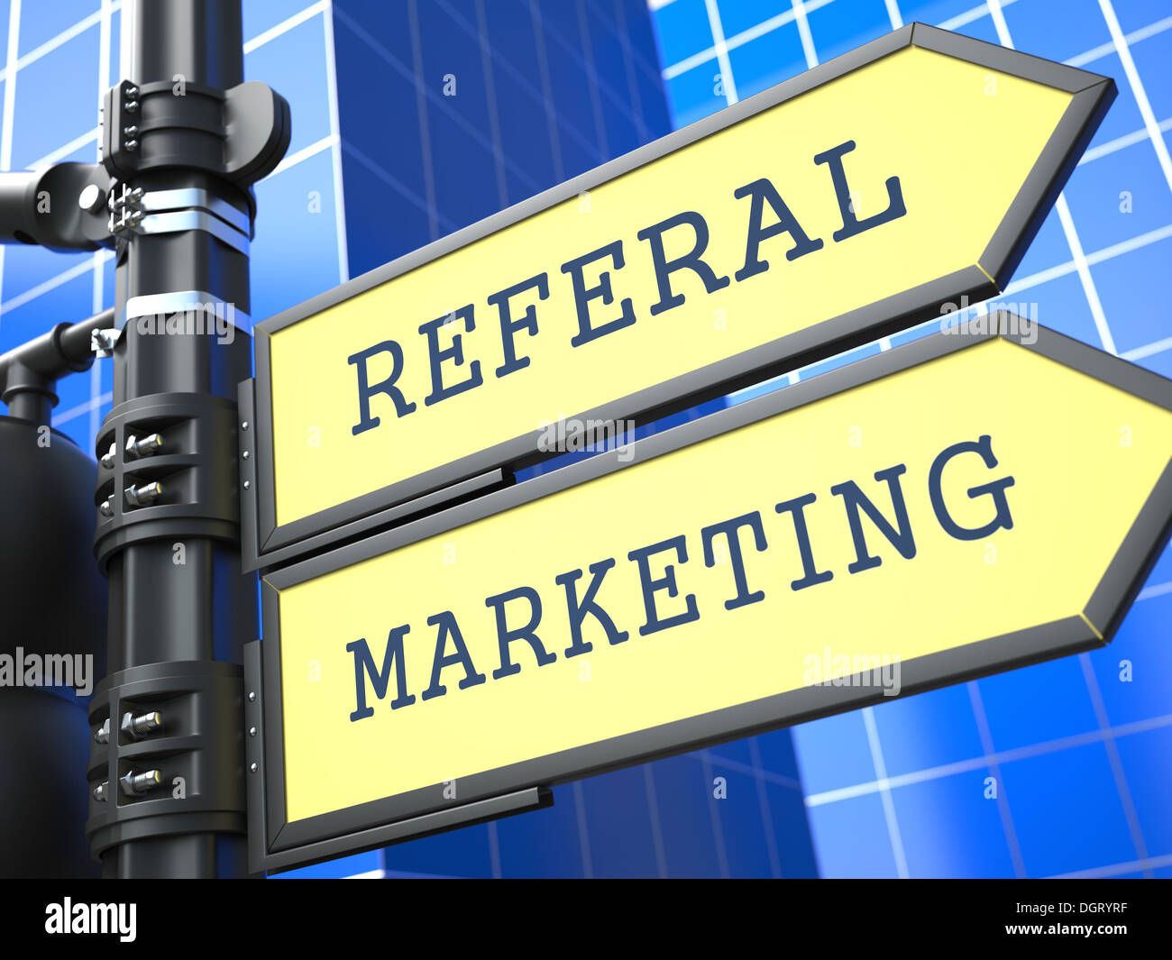 Business Concept. Referal Marketing Sign Stock Photo - Alamy