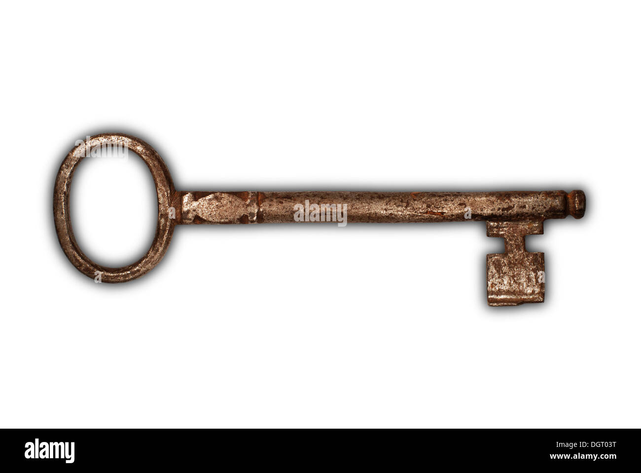 A large, old, rusty key Stock Photo - Alamy