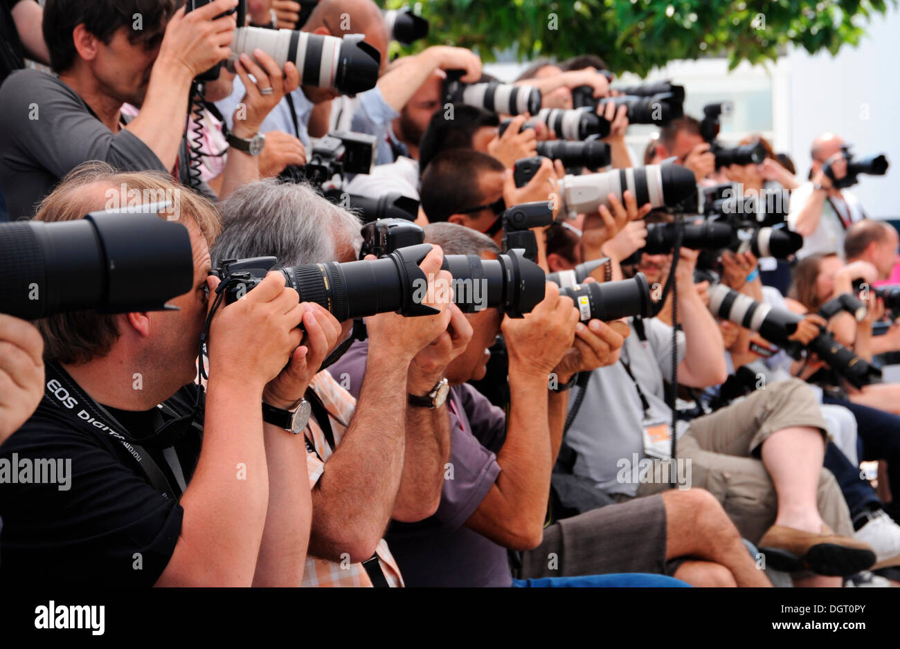 Press photographers during a photo call, International Film Festival ...