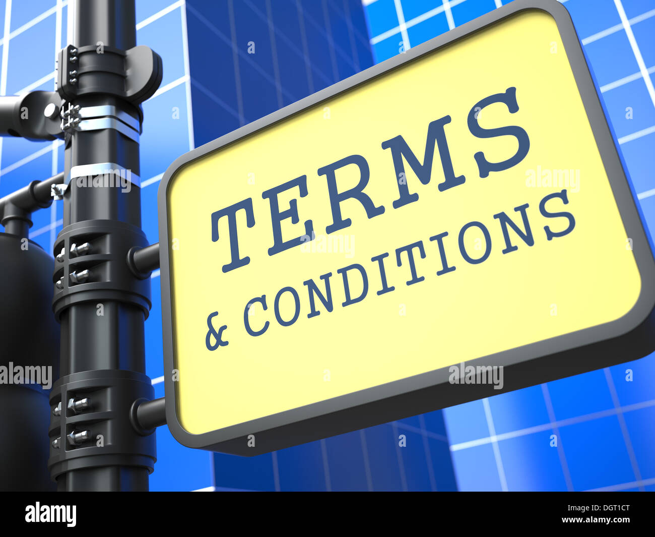 Business Concept. Terms and Conditions Waymark Stock Photo - Alamy