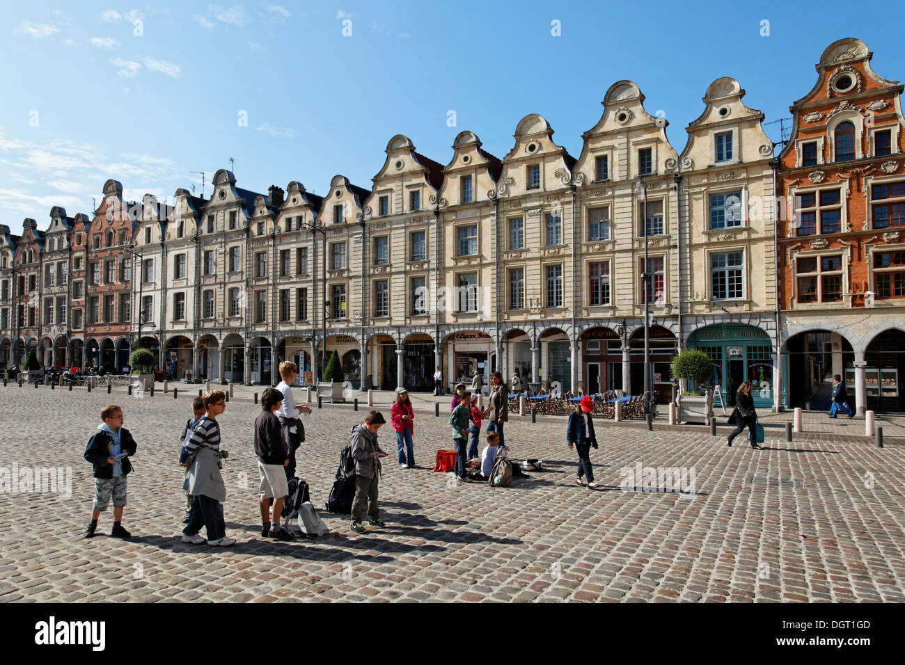 Place des Héros square in Arras, Via Francigena, Pas-de-Calais ...