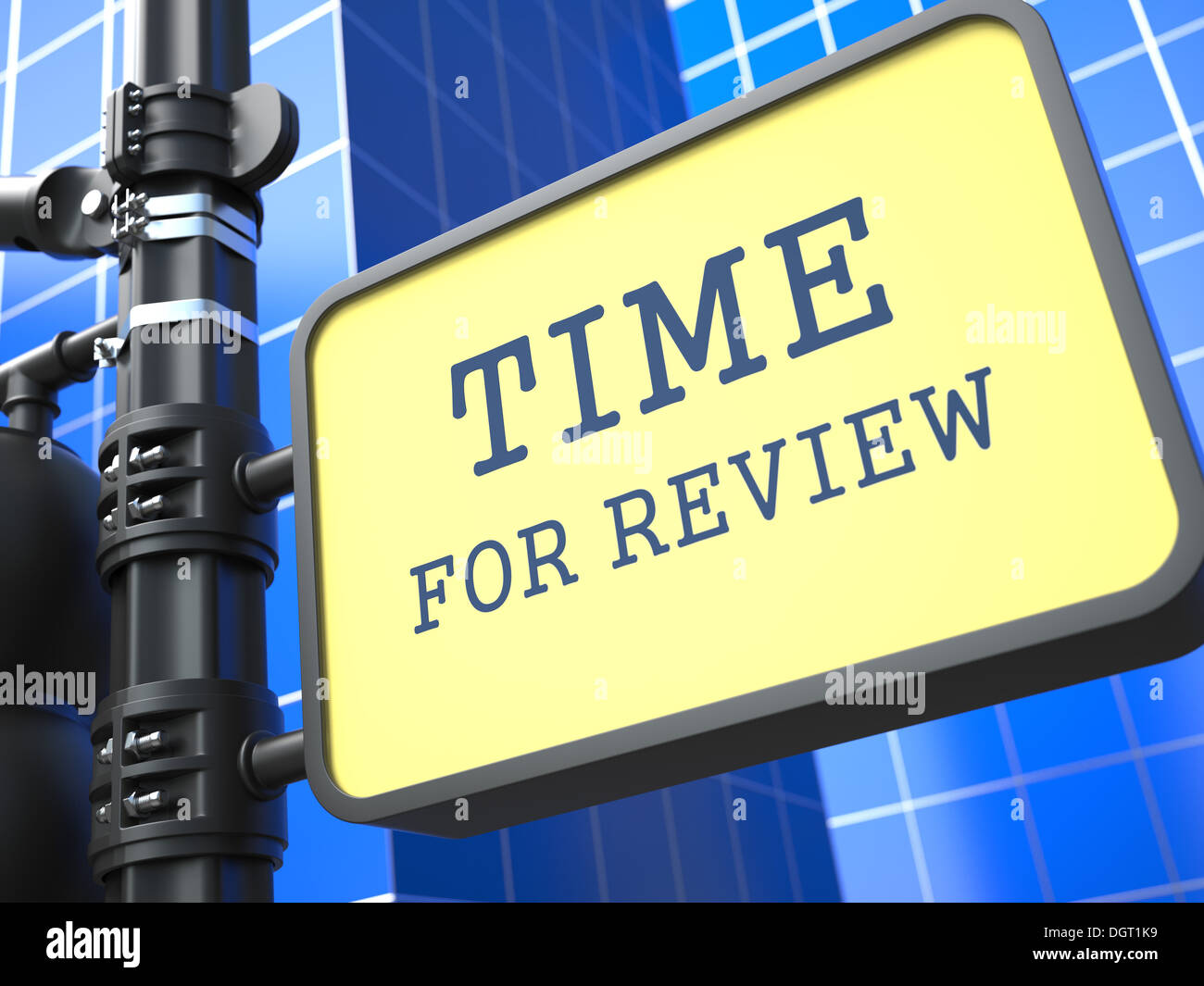 Business Concept. Time for Review Waymark Stock Photo - Alamy