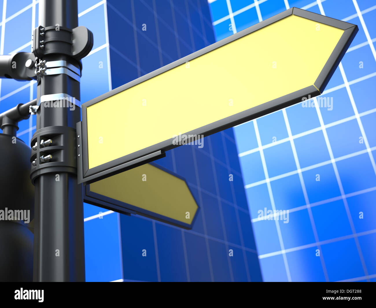 Two way arrow road sign hi-res stock photography and images - Alamy