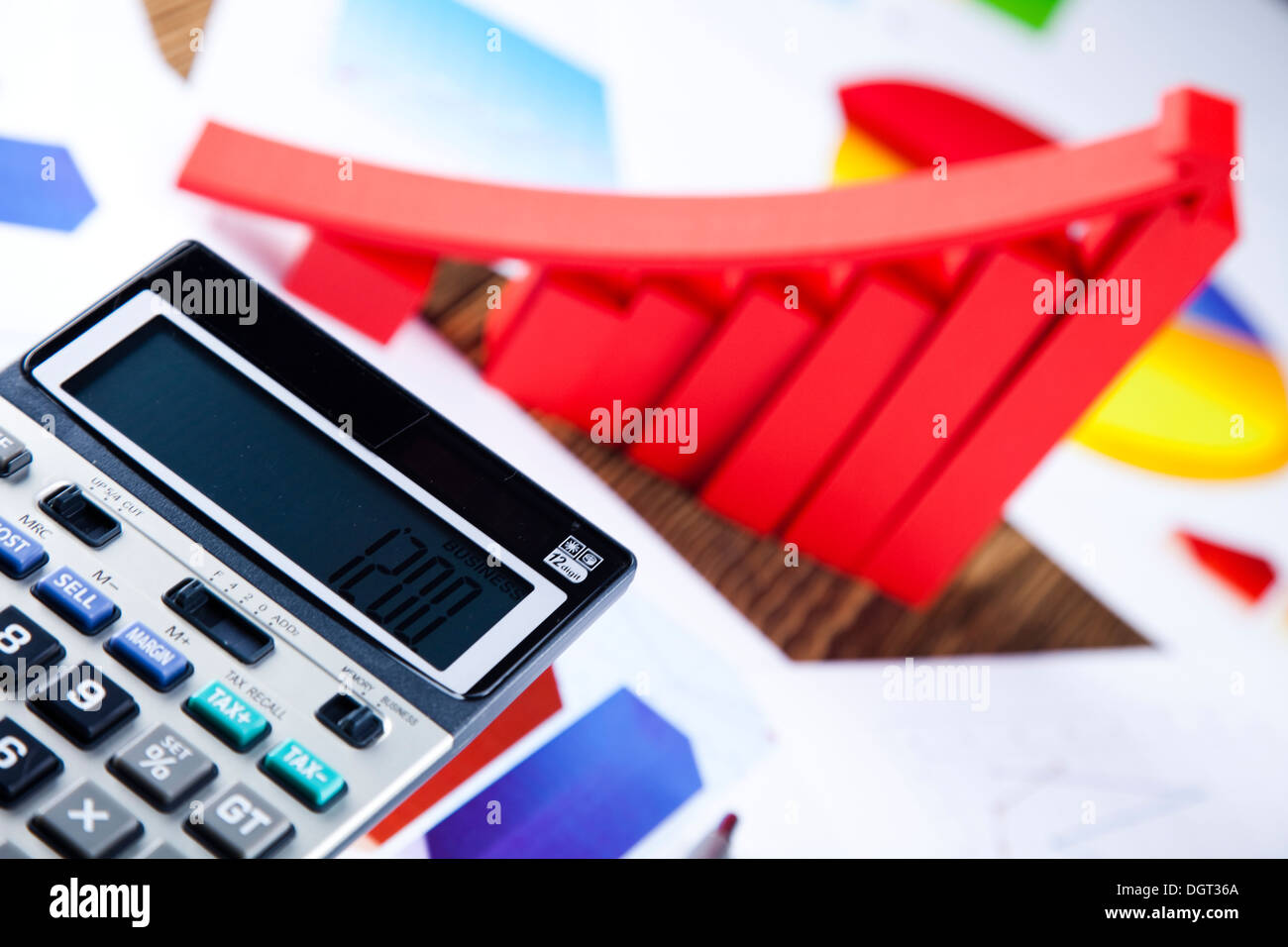 Bank statement calculator pen hi-res stock photography and images - Alamy