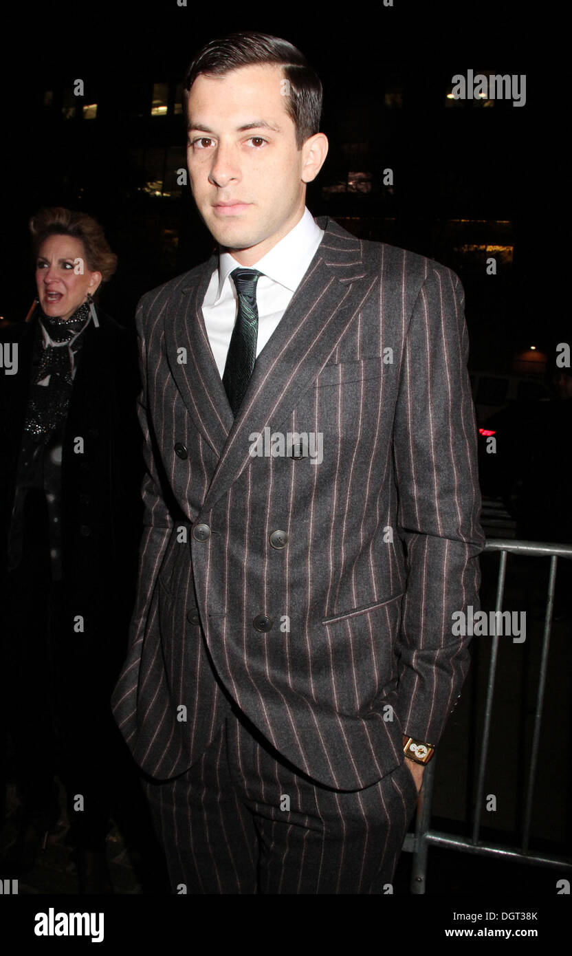 New York, USA. 24th Oct, 2013. MARK RONSON arrives for the 'One Night ...