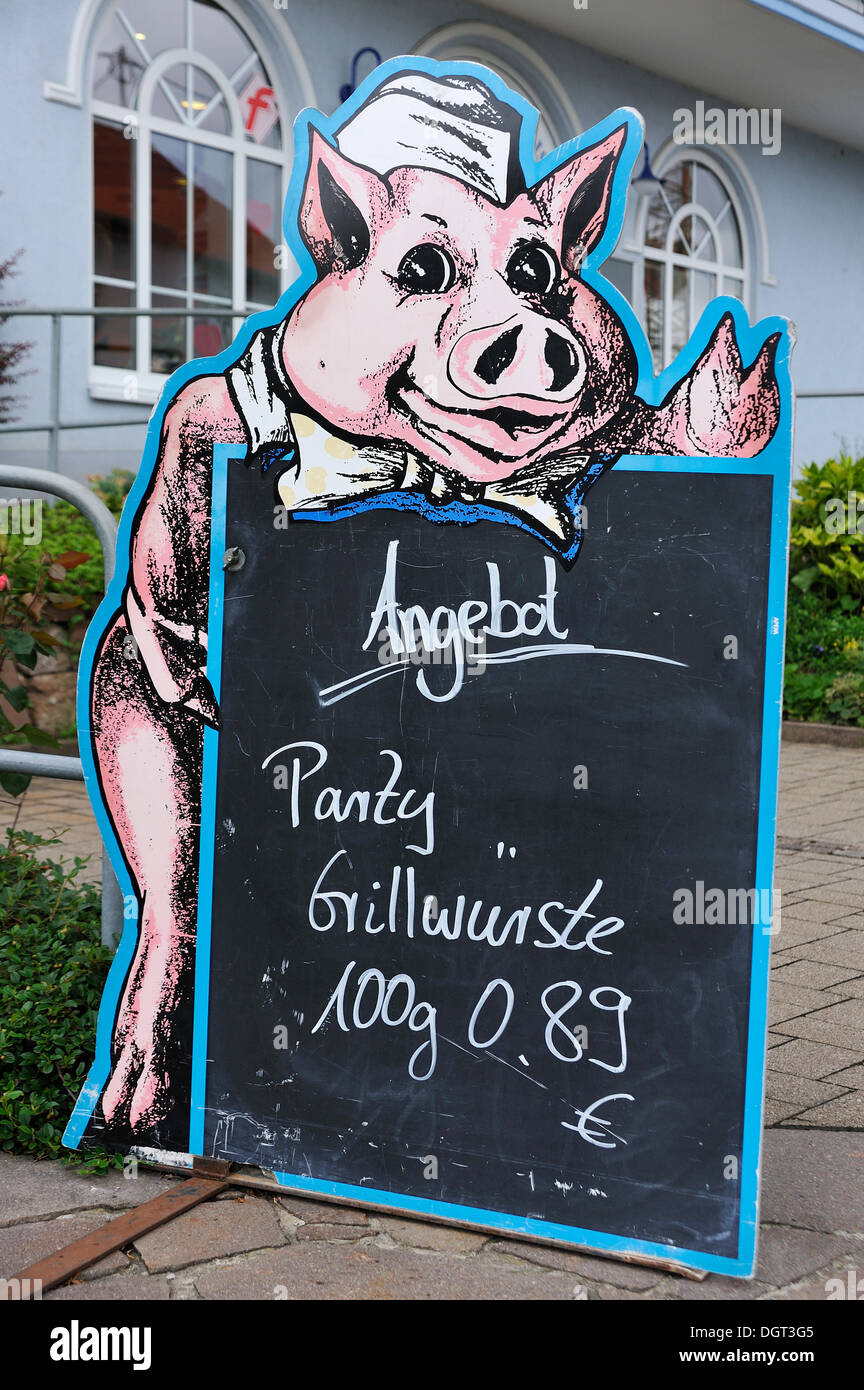 Meat butcher sign board hi-res stock photography and images - Alamy