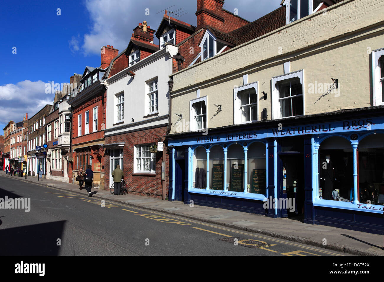 Eton high street, Eton and Windsor town, Berkshire County, England ...