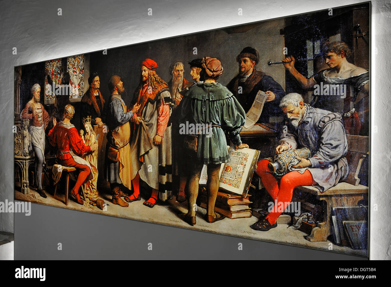 Painting of famous Nuremberg artists by Friedrich Wilhelm Wanderer ...