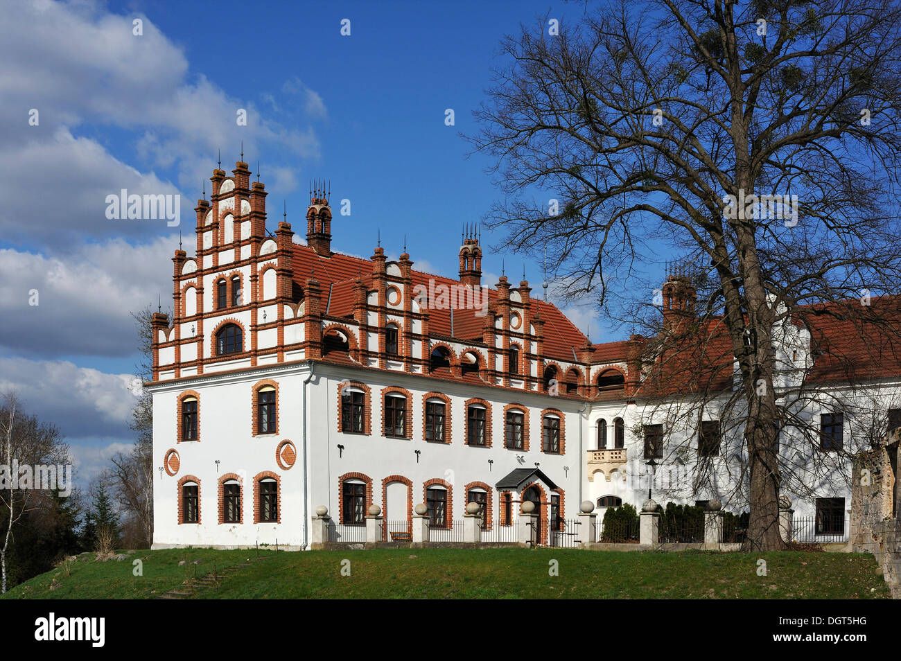 Schloss Basedow Castle, Basedow, Mecklenburgische Schweiz, Mecklenburg ...