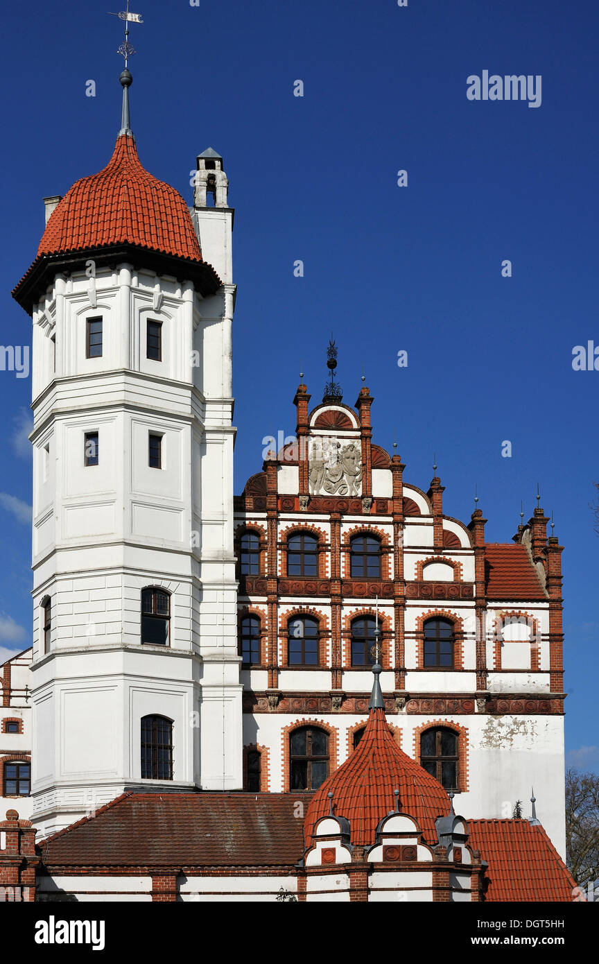Schloss Basedow Castle, Basedow, Mecklenburgische Schweiz, Mecklenburg ...