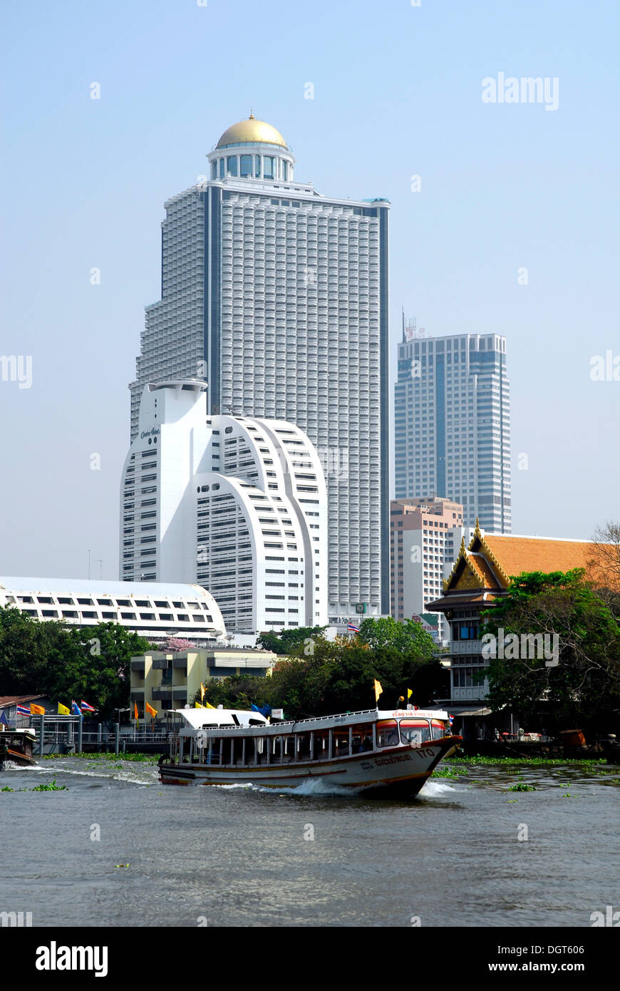 State Tower at the Mae Nam, Menam Chao Phraya river, Bangrak, Bang Rak ...
