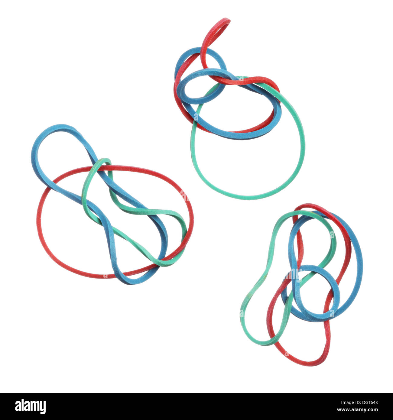 Tangled elastic bands hi-res stock photography and images - Alamy