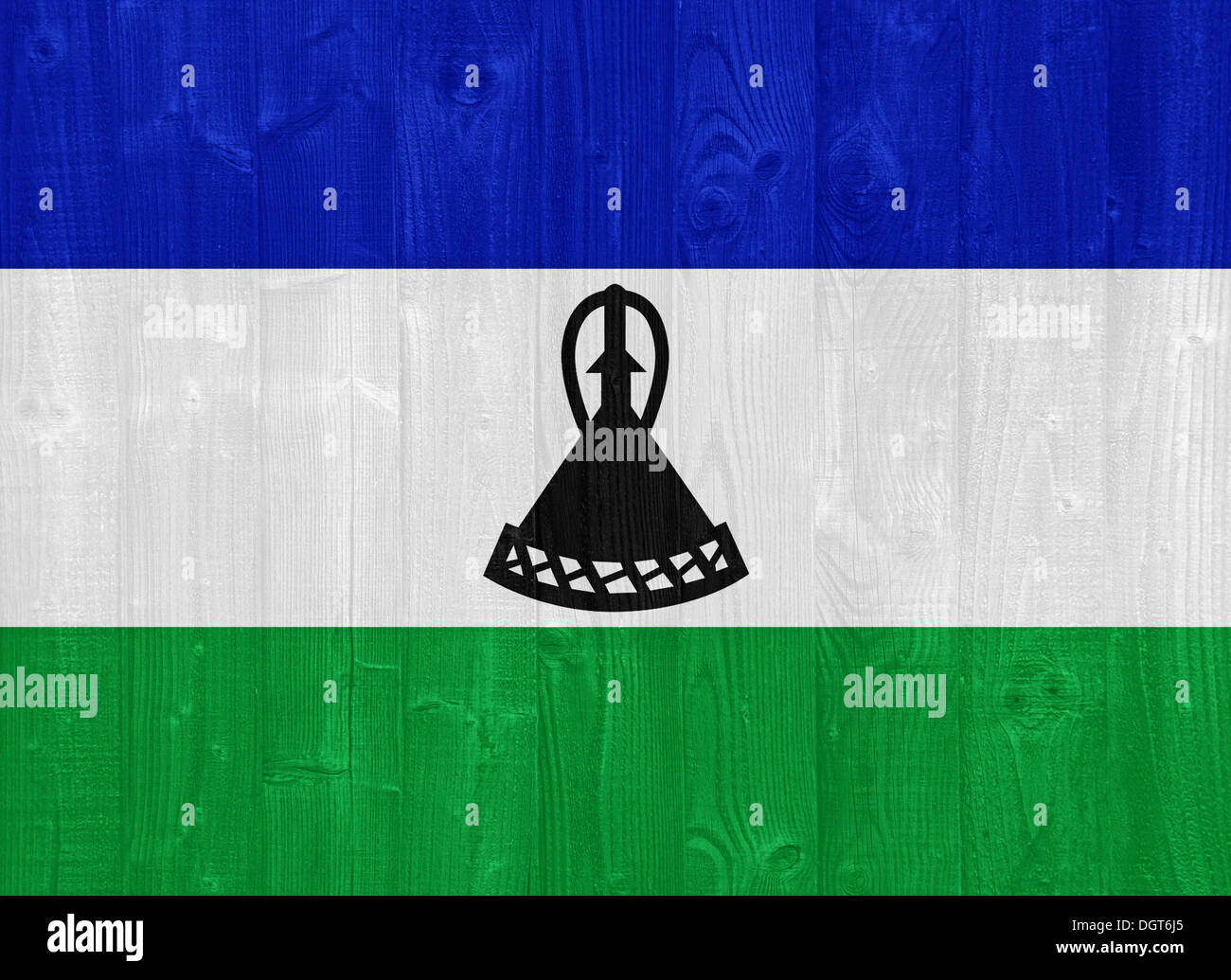 Lesotho flag hi-res stock photography and images - Alamy