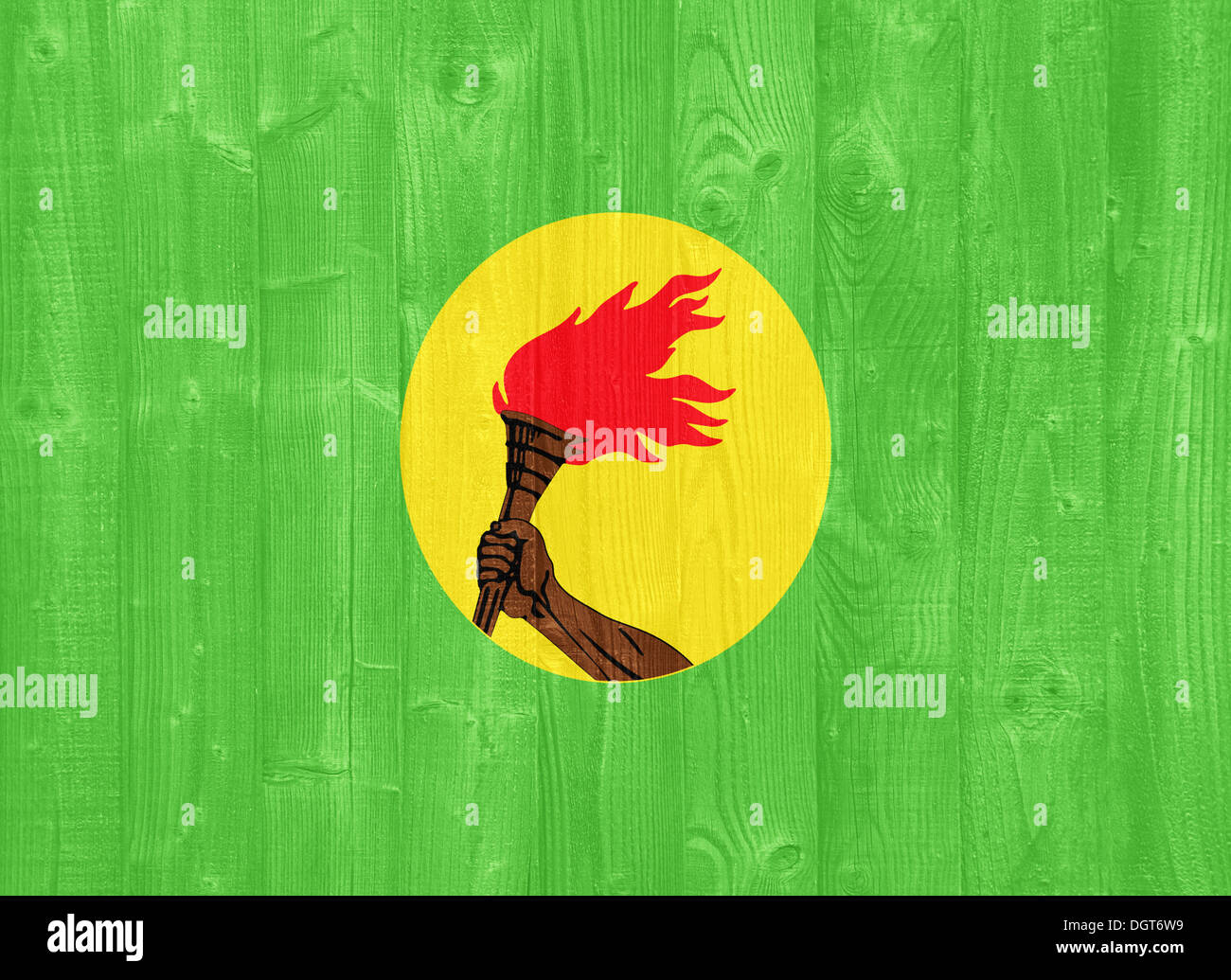 gorgeous Zaire flag painted on a wood plank texture Stock Photo - Alamy
