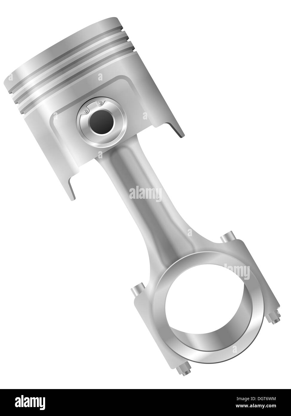 Piston on a white background Stock Photo - Alamy