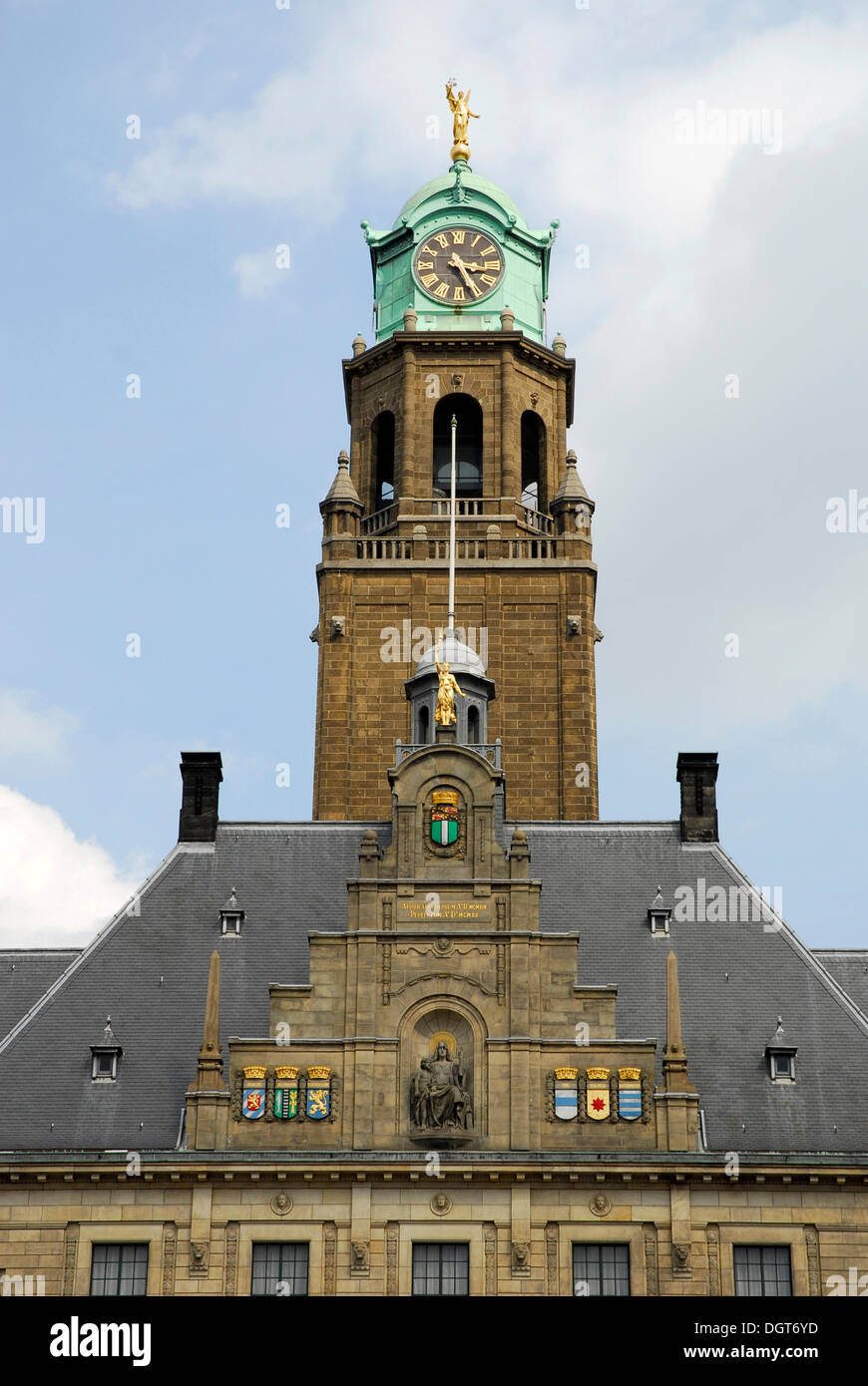 Town hall Stadhuis at the Coolsingel, Rotterdam, Zuid-Holland, South ...