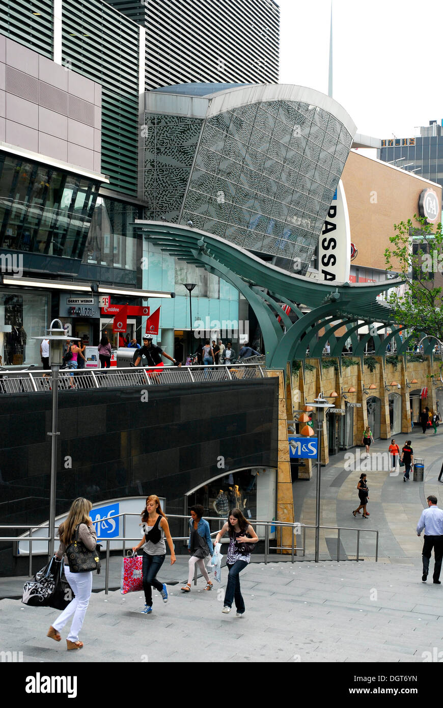 Modern architecture, shopping centre Beurstraverse, the so-called ...