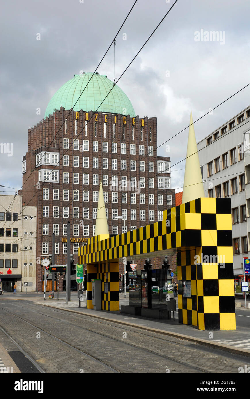 Anzeiger-Hochhaus building at the Steintor metro station, Brick ...