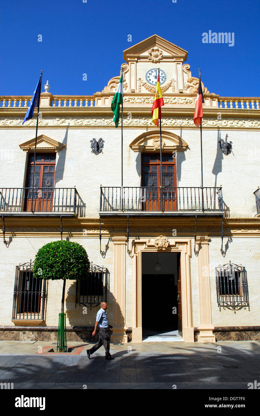 Town hall of Ayamonte, Costa de la Luz, Huelva region, Andalusia, Spain ...