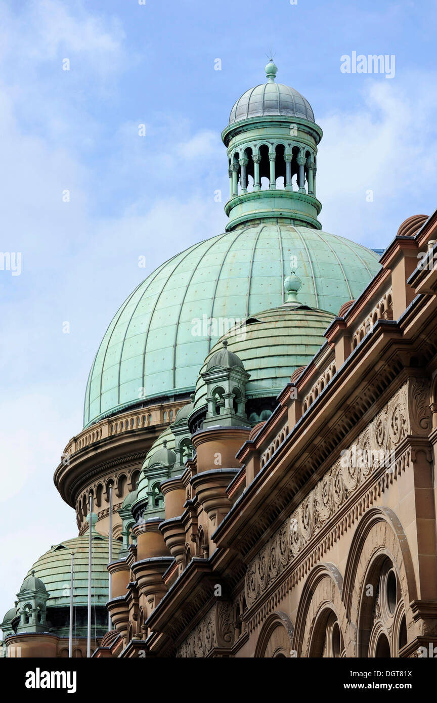 Dome of the Queen Victoria Building, QVB, a shopping centre in a Neo ...