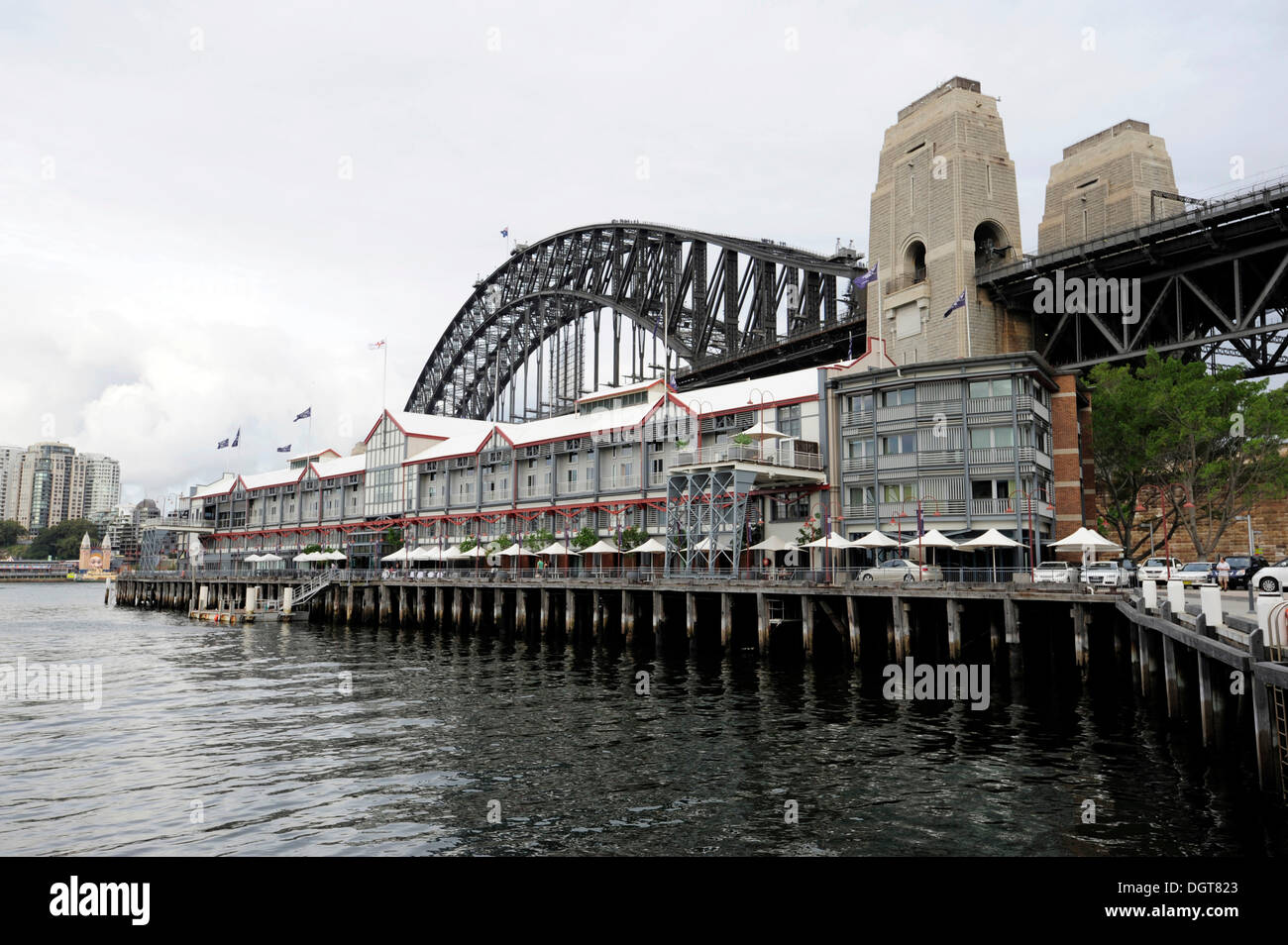 Pier at Walsh Bay, Dawes Point, Sydney Harbour Bridge, Sydney, New ...
