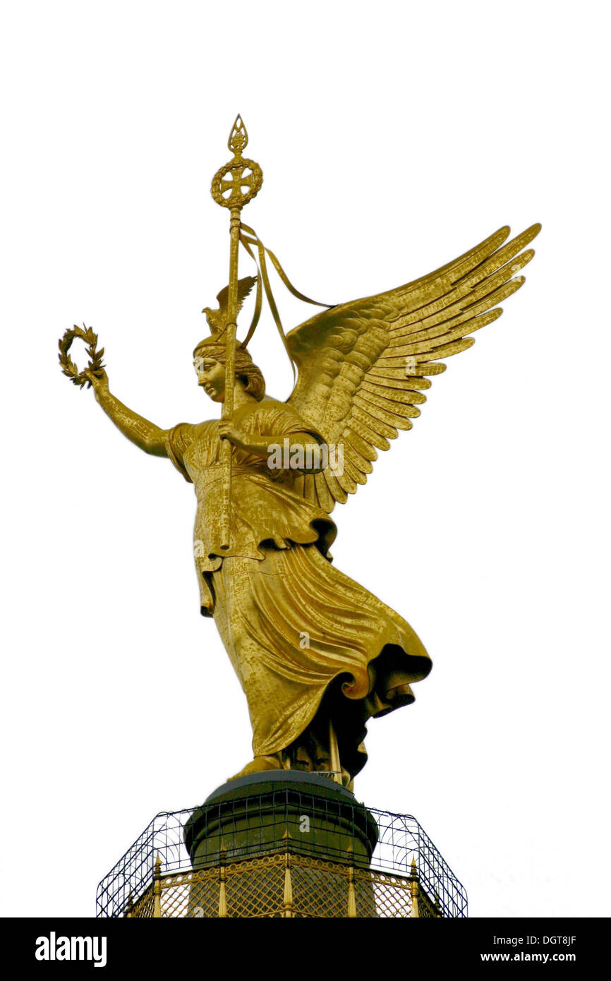 gold angel on white background Stock Photo - Alamy