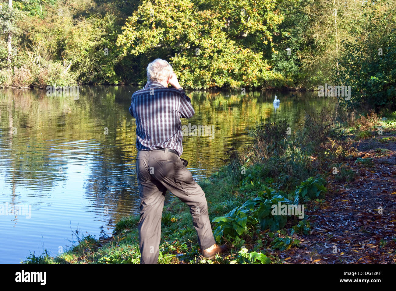 Man bird watching hi-res stock photography and images - Alamy