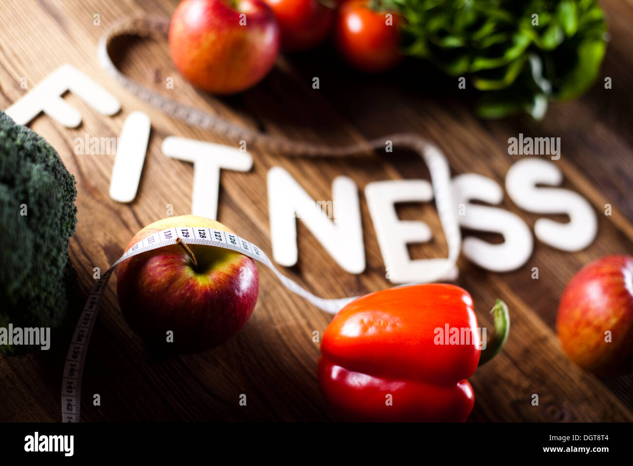Healthy lifestyle concept, Diet and fitness Stock Photo - Alamy