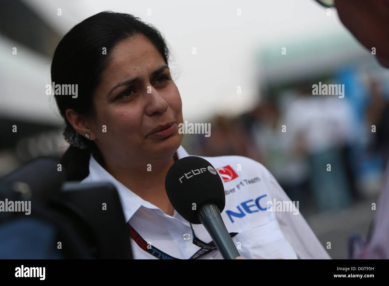 Greater Noida, India. 24th Oct, 2013. Monisha Kaltenborn (AUT) Sauber ...