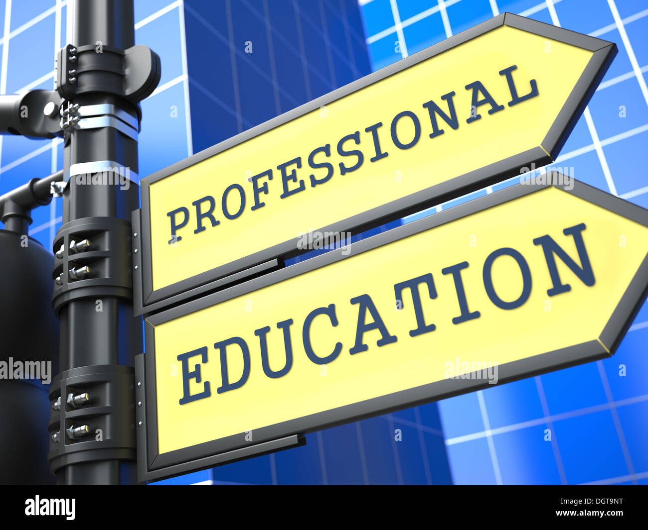 "Professional Education" Roadsign Stock Photo - Alamy