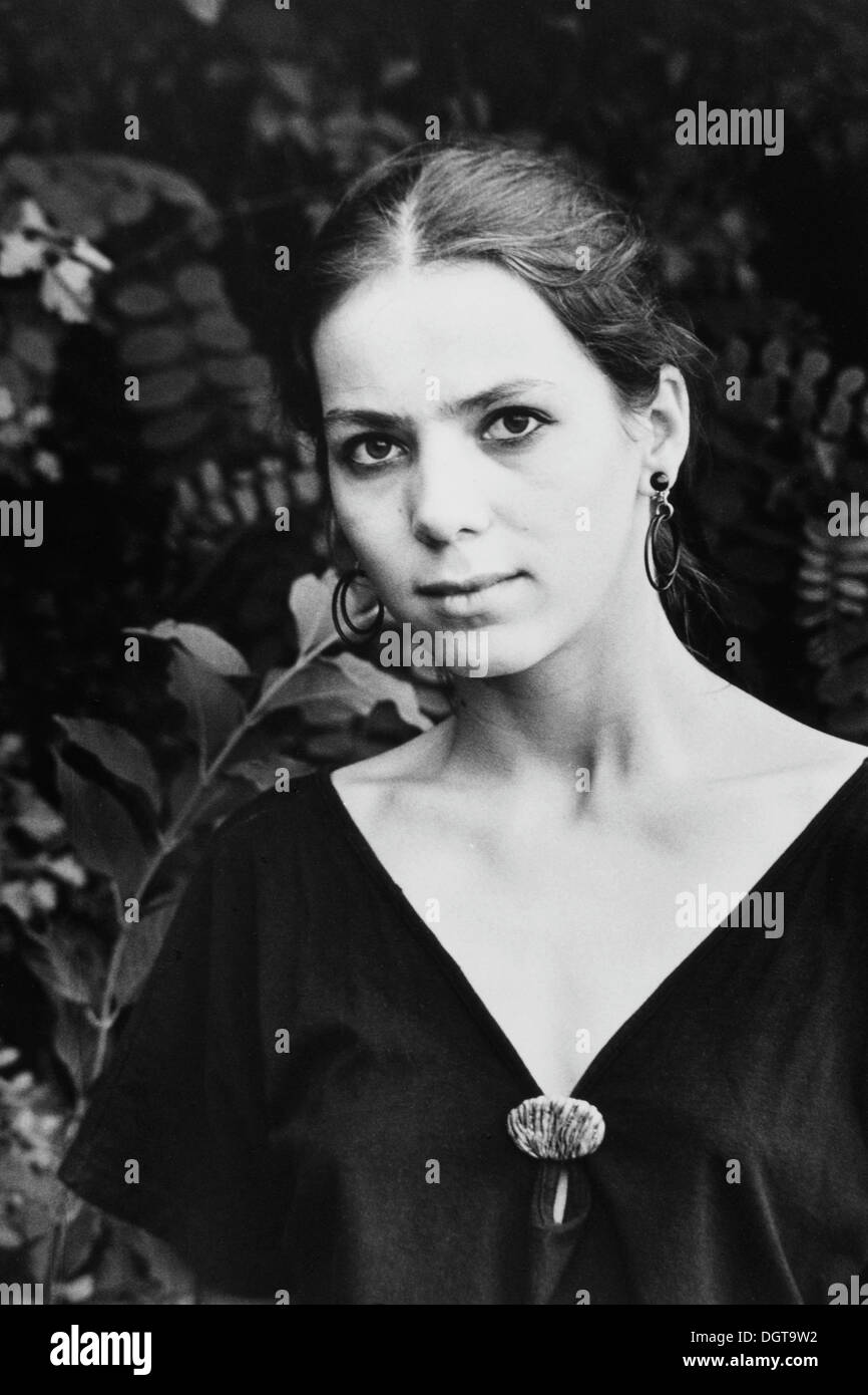Young woman, East Germany, around 1986 Stock Photo - Alamy