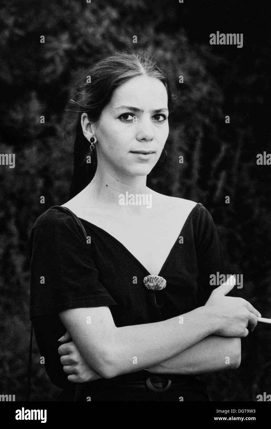 Young woman, East Germany, around 1986 Stock Photo - Alamy