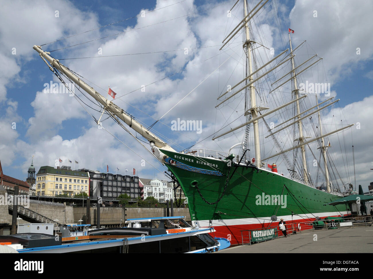 Museum ship, Rickmer Rickmers, Hamburg Stock Photo - Alamy